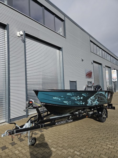 Alucrest Pro Fish Plus 500 Tiller Pinne | Aluminium-Boote